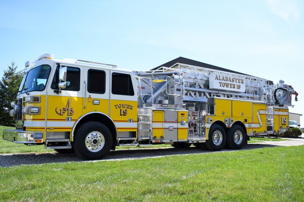 Sutphen Delivers SPH 100 Aerial Platform Quint to Alabaster (AL) Fire ...